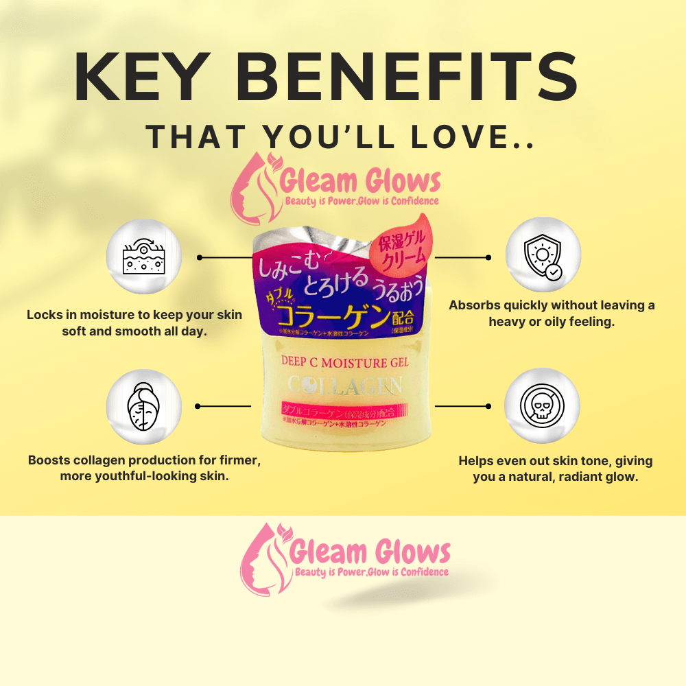Daiso Collagen Deep C Moisture Gel 40g - gleamglows.com