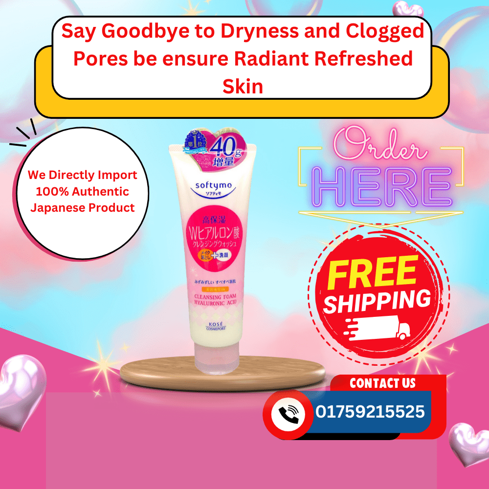 Softymo Cleansing foam【 hyaluronic acid】190g - gleamglows.com